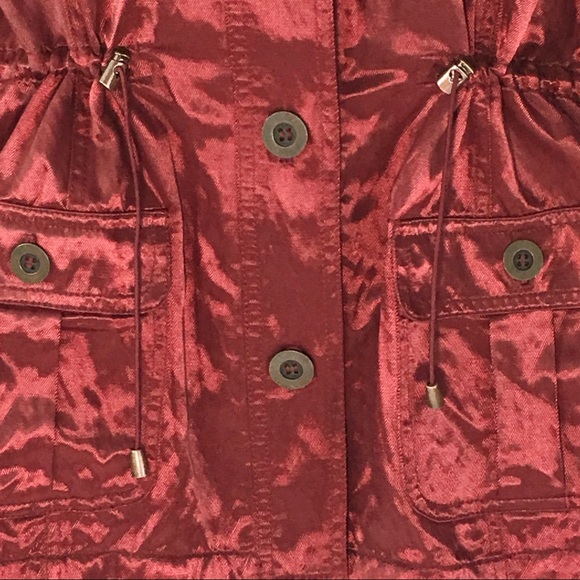 Ruby Rd. | Jackets & Coats | Ruby Rd Jacket Metallic Burgundy Sz 8 ...